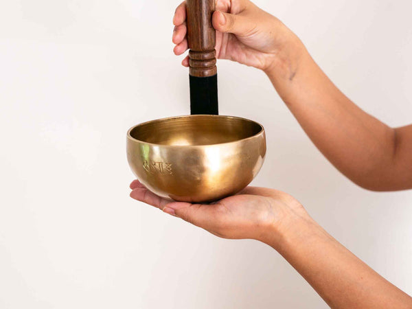 Hand Hammered Moon Singing Bowl - Base Note G#4 412 Hz - Tibet Shop Sydney