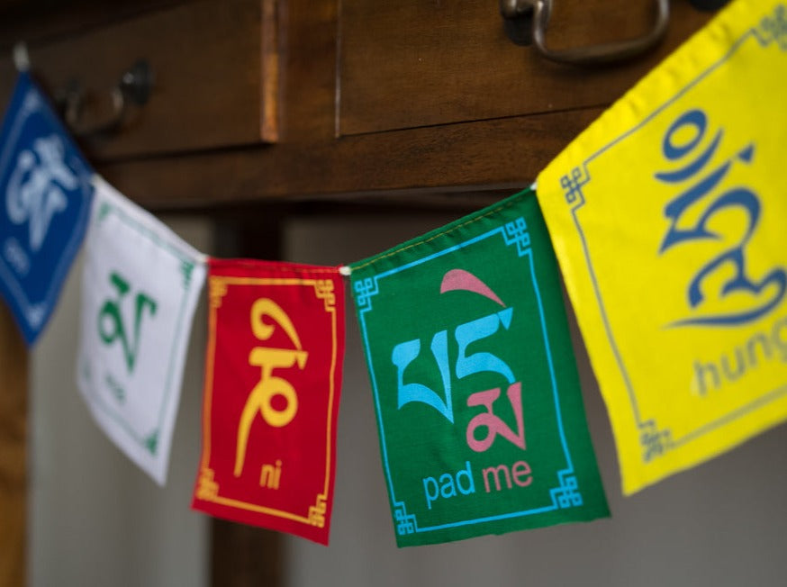 Small Prayer Flags - Compassion Mantra - Tibet Shop Sydney